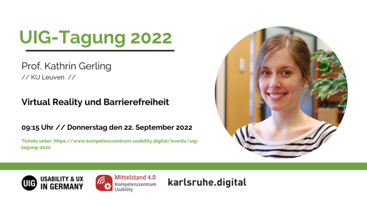 UIG 2022 – Prof. Kathrin Gerling - “Virtual Reality und ...