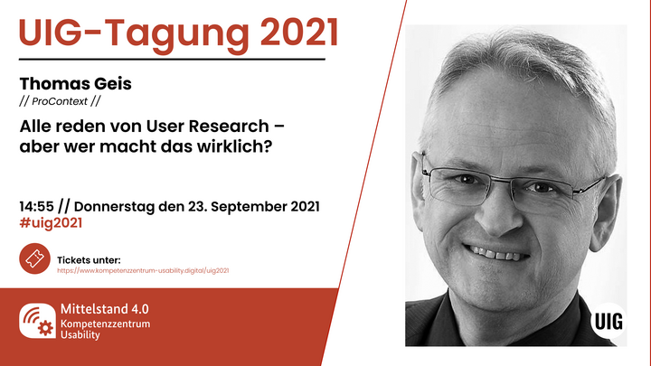 UIG2021 - Thomas Geis (ProContext Consulting): Alle reden von User ...